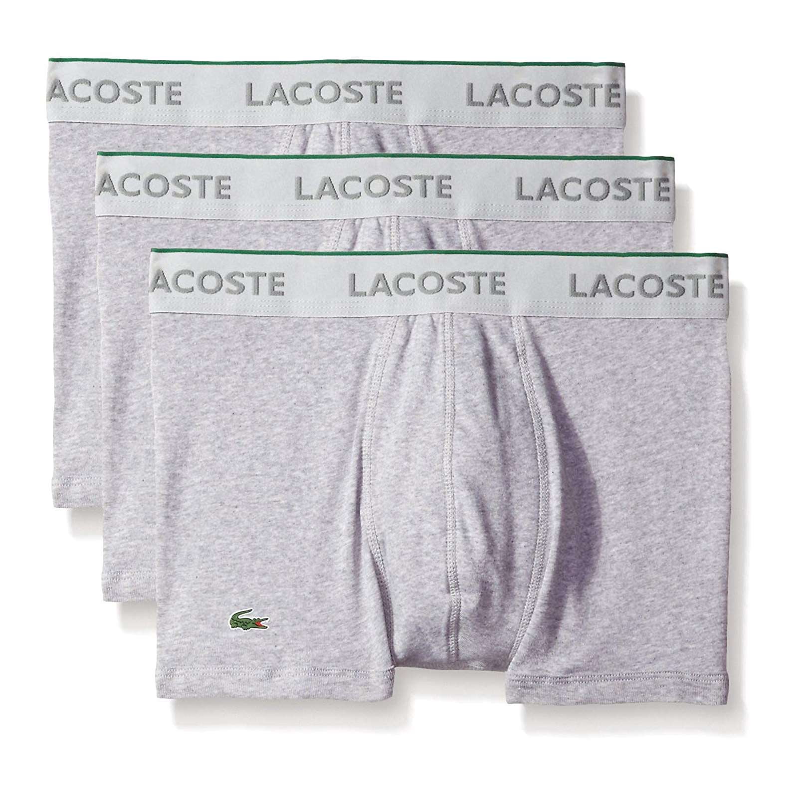 Lacoste Men 3 Pack Essentials Cotton Trunks - Walmart.com
