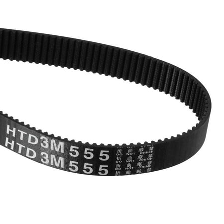 Unique Bargains HTD3M 185 Teeth Stepper Timing Belt Rubber Geared-Belt ...