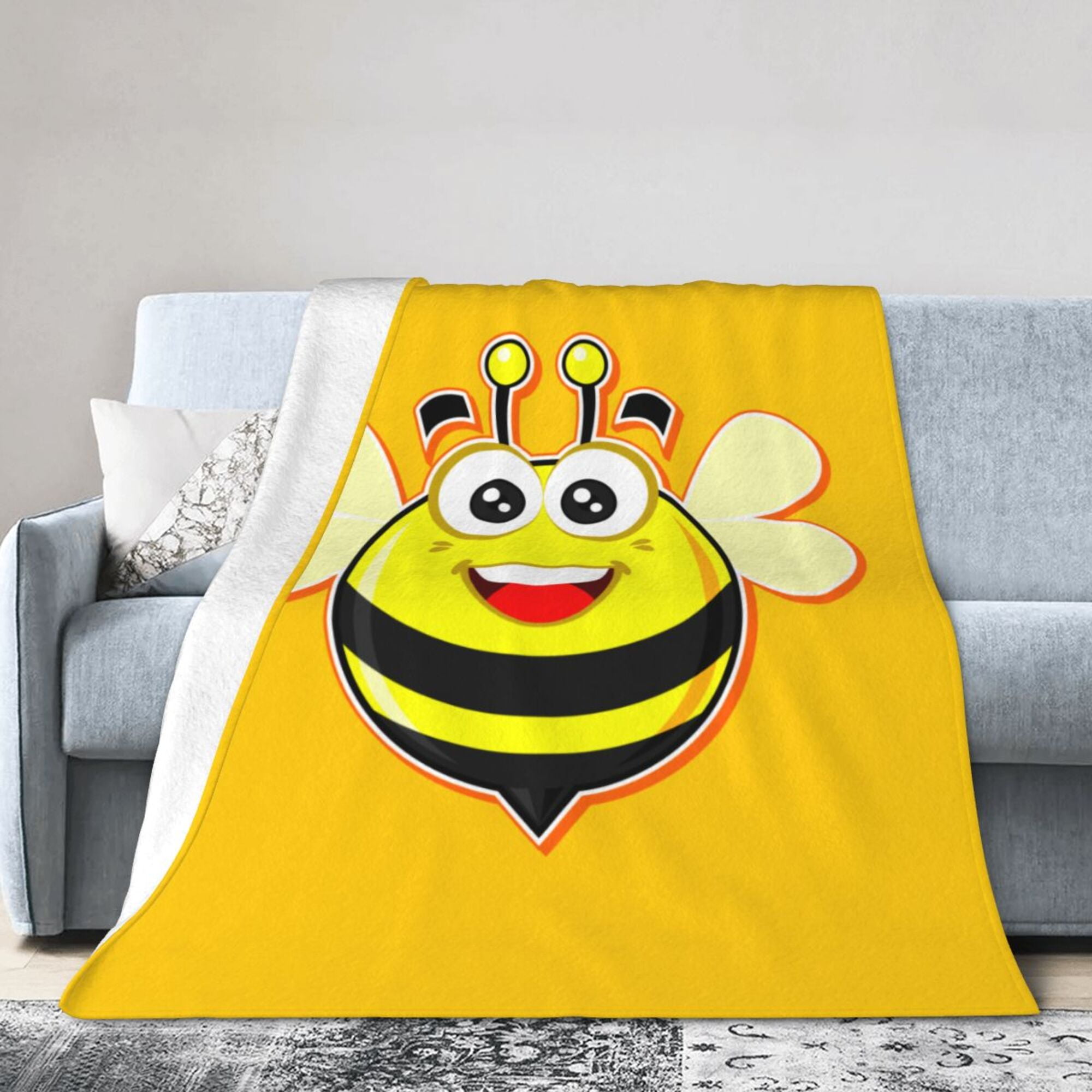 DouZhe Ultra-Soft Micro Fleece Lightweight Flannel Bed Blanket, Funny ...