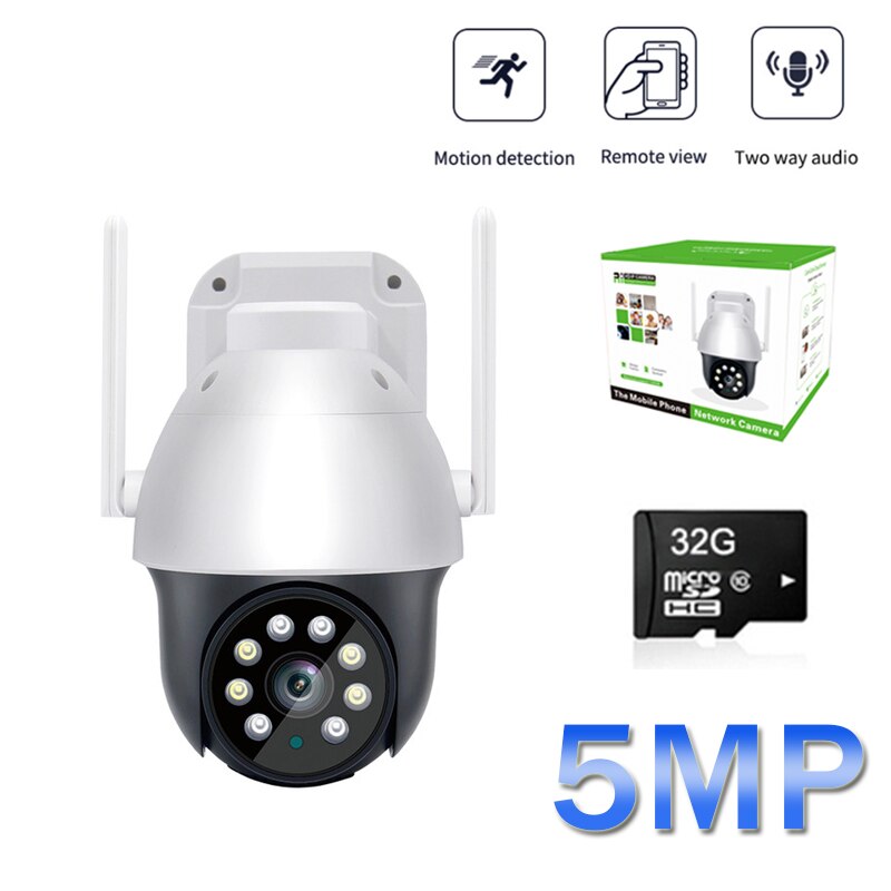 Cámara de vigilancia 4K de 8MP con Wifi para exteriores, protección de ...