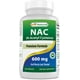 Best Naturals NAC (N-Acetyl L-Cysteine) 600 mg 250 Capsules - Walmart.com