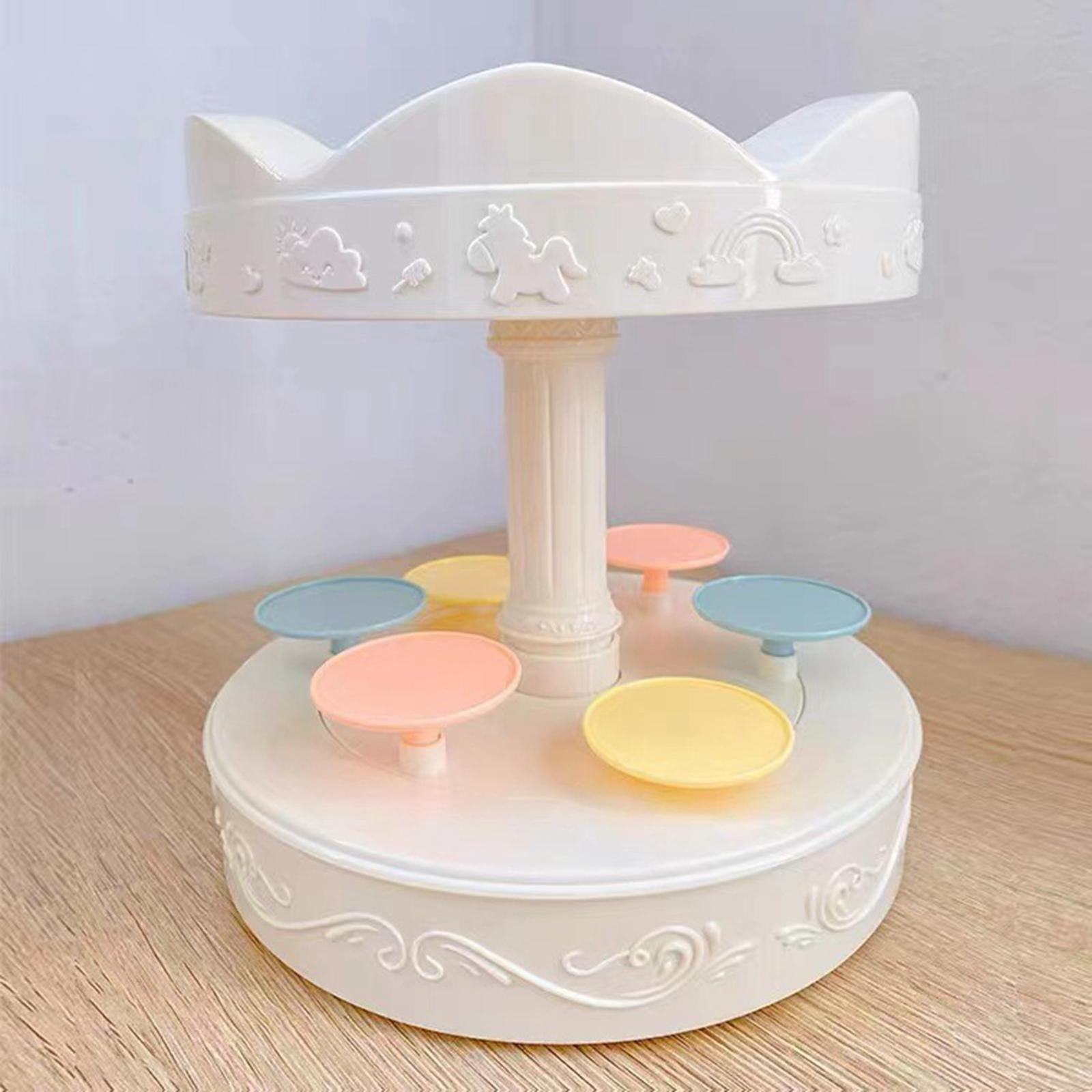 Automatic Rotating Dessert Turntable 2 Tier Multifunctional Cake ...