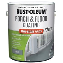 Rust-Oleum 320418 Porch &, Floor Coating, Satin, Pewter, 1-Gallon ...