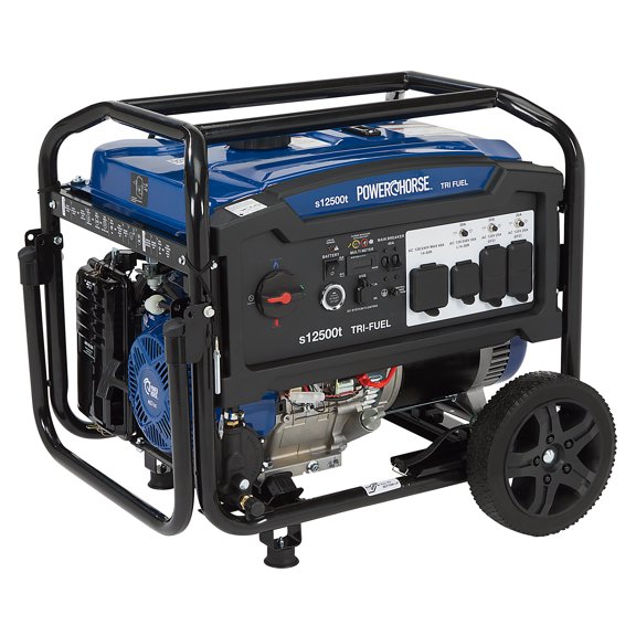 Generac GP9500E 9,500-Watt Tri Fuel Electric-Start Portable Generator ...