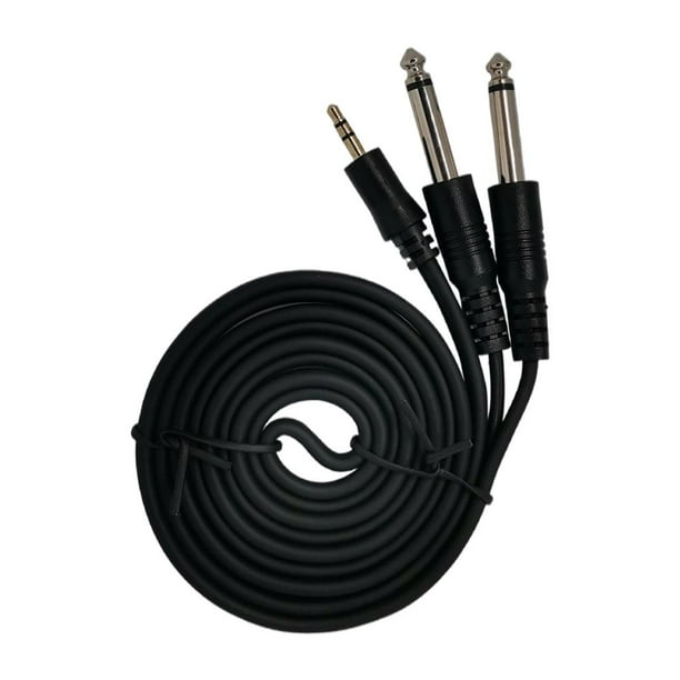 Xuanheng 3.5mm 1/8" Mini TRS To Dual 6.35mm Mono TS Male Y-Cable ...
