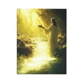 CozyNet Jesus Standing Beside A Glowing Stream With His Hands ...