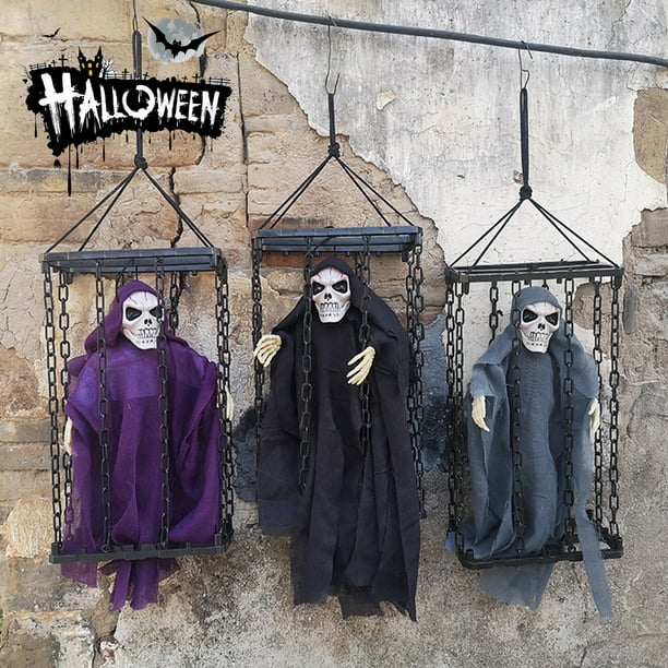 Lubelski Halloween Outdoor Decorations Prop Ghosts Skeleton Animated ...