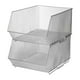 YBM Home Wire Mesh Stacking Bin Organizer for Cabinets 2 Pack 15 in. L ...