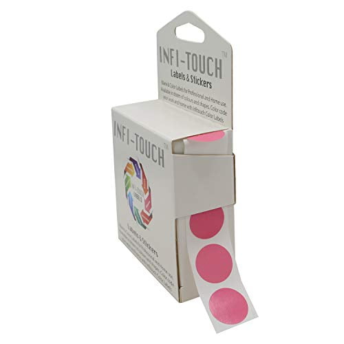 Infi-Touch Labels 3/4 inch Round Permanent Color-Code Dot Stickers ...