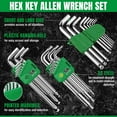 27-Piece Allen Wrench Set, Metric/SAE/Star Hex Key Set, L-Shaped, S2 ...