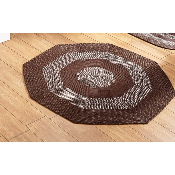 Better Trends Newport Braid Reversible Indoor Utility Rug, 100% ...