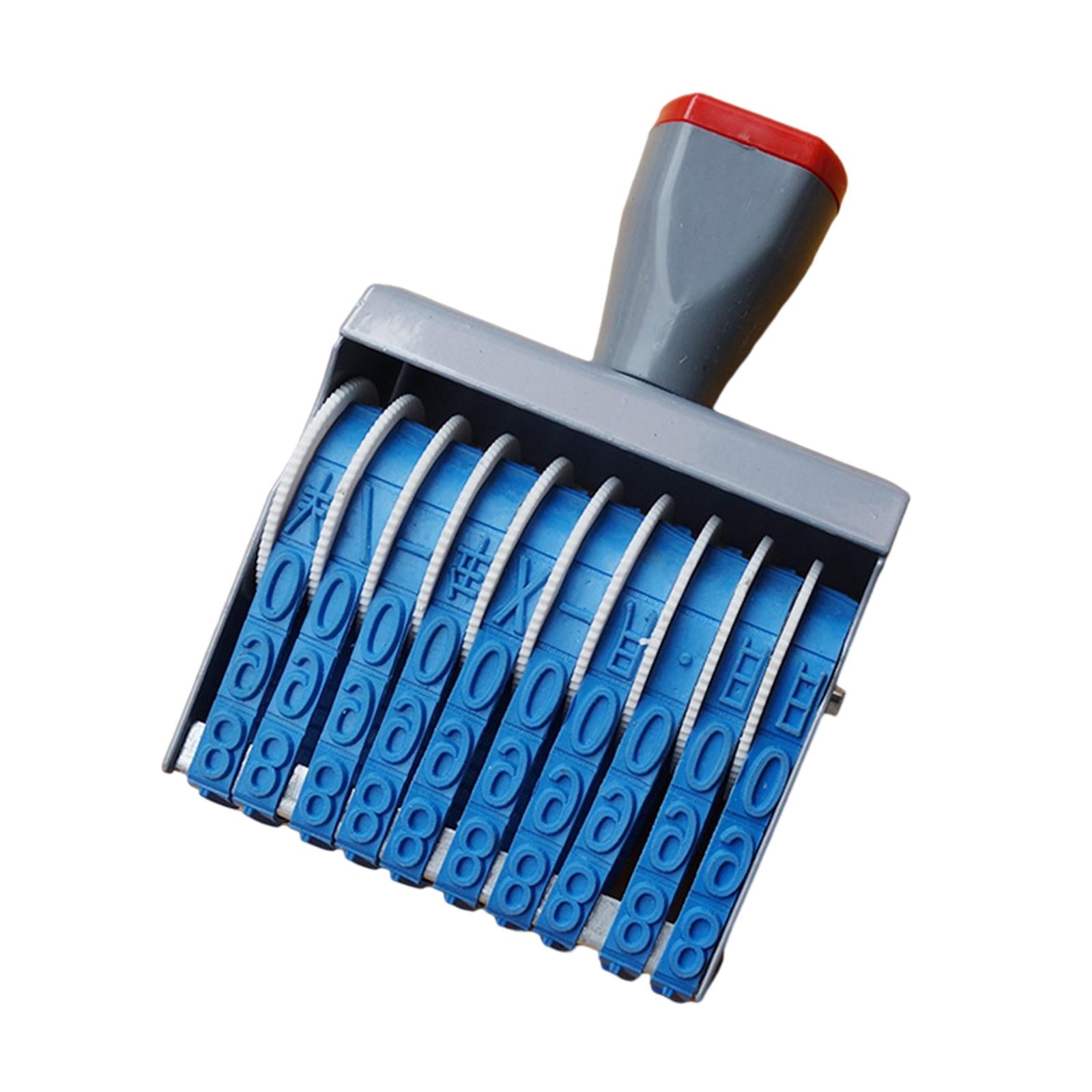 Sello de 10 líneas, sello numérico, sello en rollo, símbolo de número ...