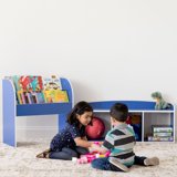 IRIS USA Kids Bookshelf Bench with Reading Nook, Multiple Colors ...