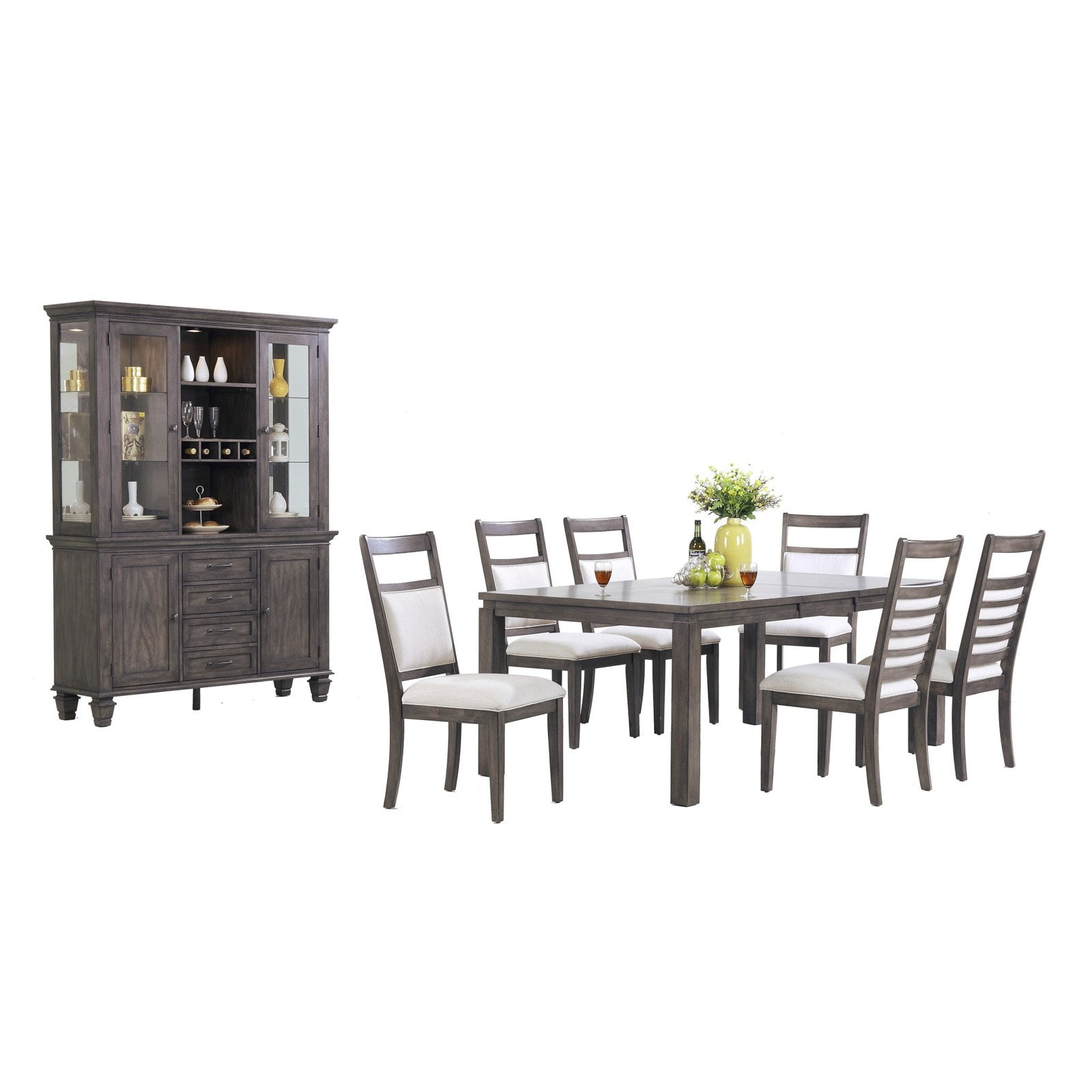 China Cabinet And Dining Room Set