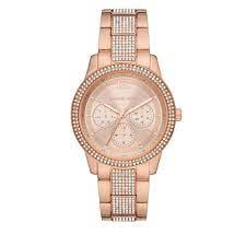 Michael Kors Women's Runway MK3293 Rose Gold Stainless-Steel Quartz ...
