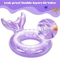 MoKo Mermaid Tail Design Pool Floats, Inflatable Swim Ring for Adults ...