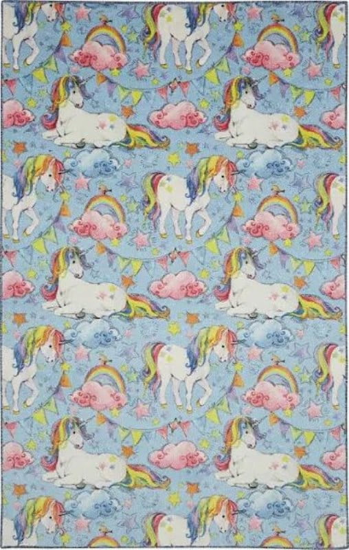 Mohawk Prismatic Unicorn Wish Sky Blue 5'x8' Sky Blue - Walmart.com