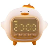 Cartoon Hugging Duck Alarm Clock Mini Program Control Night Light Alarm ...