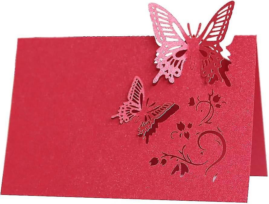 Pack Of 50 Place Cards Wedding Butterfly Name Cards Place Cards For ...