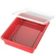 Storex Plastic Storage Tray with Lid, Letter-size Paper Sorter ...