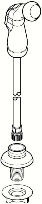 Pfister 951-043 Side Spray Sub Assembly - Chrome - Walmart.com