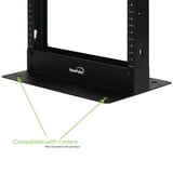 NavePoint 25U 2 Post Open Frame Server Rack for 19 Inch Equipment, AV ...