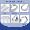 18 M12 Stainless Steel Wire Rope Clamp Thimbleortment Kit 1/2" Cable ...