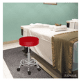 Salon Stool with Spider Base - Red PU Leather, 8cm Cushion, 150kg ...