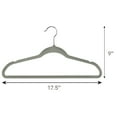 Elama Non Slip Velvet Clothing Hangers, 50 Pack, Gray - Walmart.com