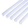 DELight 3.3" Plastic U Channel System 20PCS Clear PVC Universal LED ...