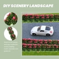 BESTYASH 6pcs Rosy Plastic Miniature Bush Clusters for DIY Decor in ...