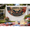 America 250th Anniversary Flag Patchwork Eagle Porch Banner for ...