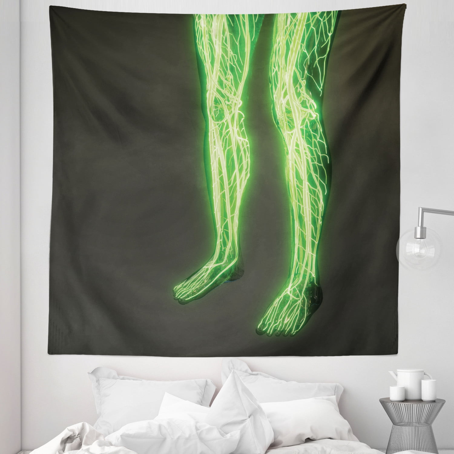 Anatomy Tapestry, Capillary Vessels Showed in Translucent Body ...