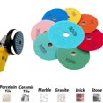 4 Inch Diamond Polishing Pads Kit, 5/8’’-11 Backer Pad, 50-6000 Grit ...