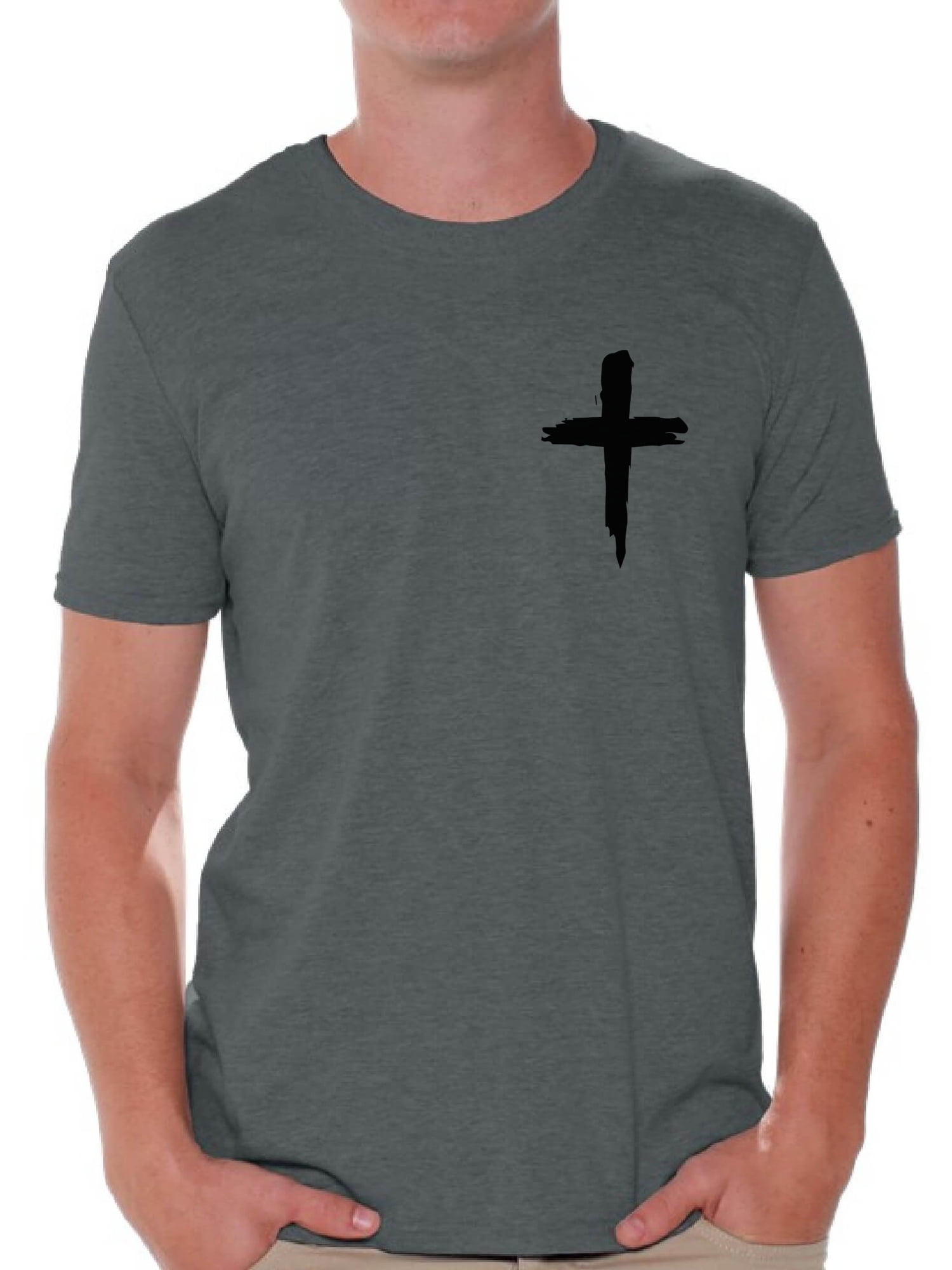 Awkward Styles Black Cross Shirt for Men Christian Mens Shirts ...