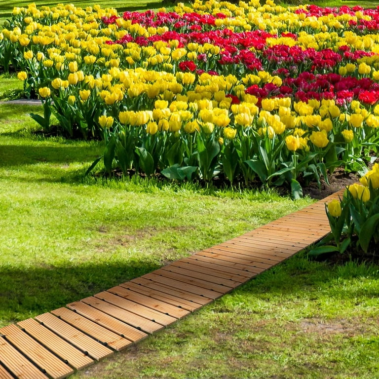 Inexpensive Roll Out Walkways Amazon.com : LZTQD Wooden Garden Pathway