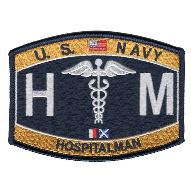 USN NAVY HM HOSPITAL MOS RATING PATCH SAILOR VETERAN - Walmart.com