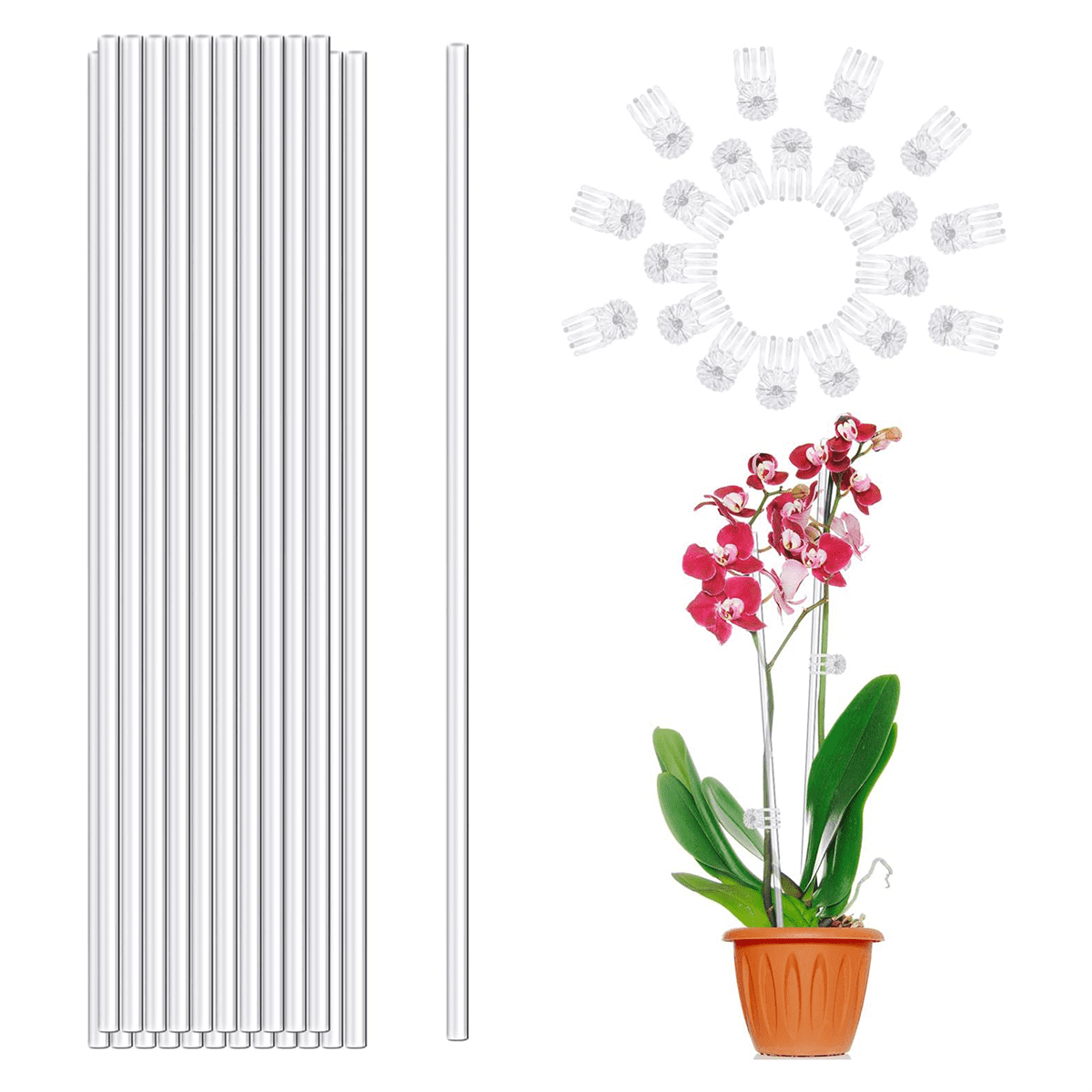 Click here for Unbranded Plant Stakes  Plant Sticks 20pcs Acrylic... prices