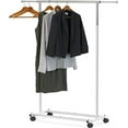 Simple Houseware Heavy Duty Clothing Garment Rack, Chrome - Collapsible ...