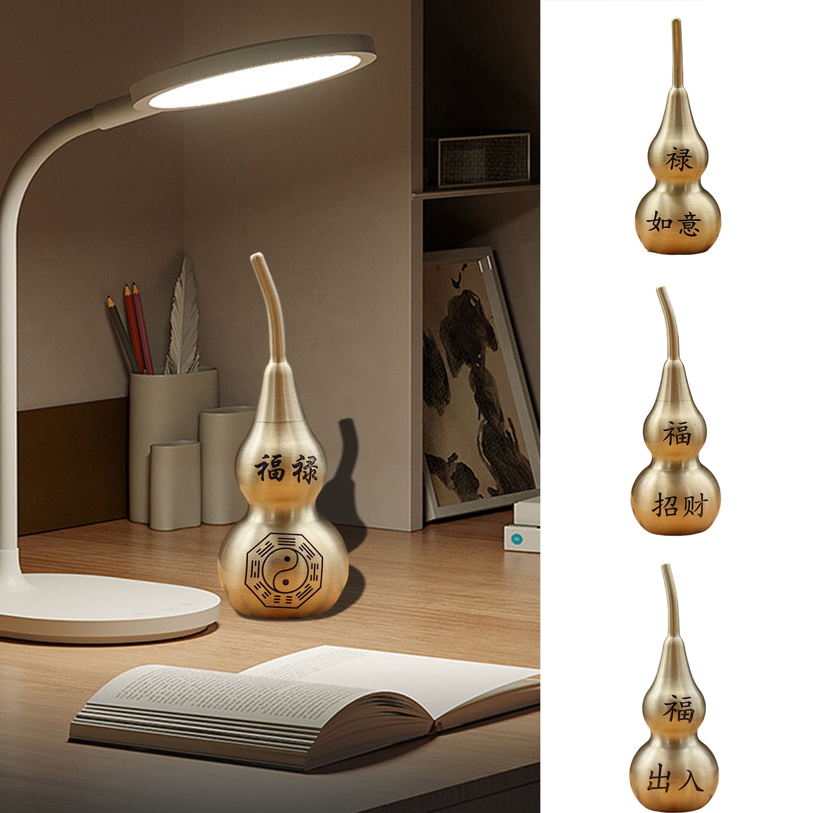 Openable Cover Gourd Ornament - Stable Base - Fall-Resistant Scratch ...