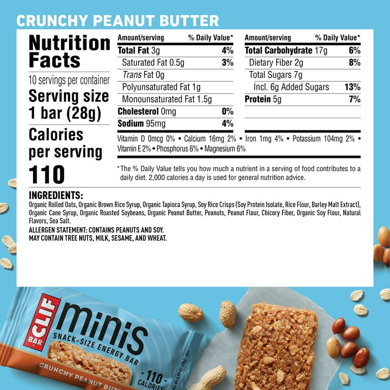 Cliff Bar Nutrition Information