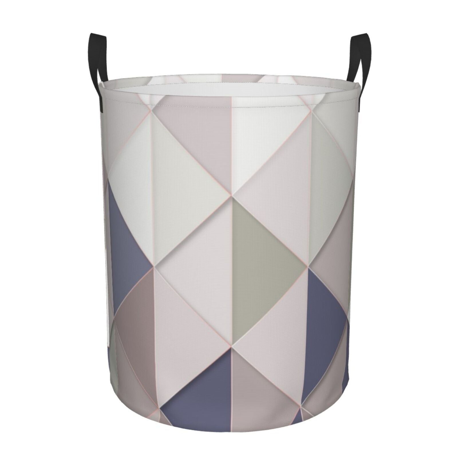 LNWH Laundry Basket, Vintage Triangle Mosaic Pattern Foldable Laundry ...