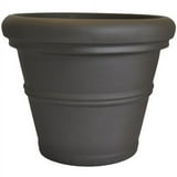 "Tusco Large 30"" Rolled Rim Plastic Outdoor Planter, Terra Cotta ...