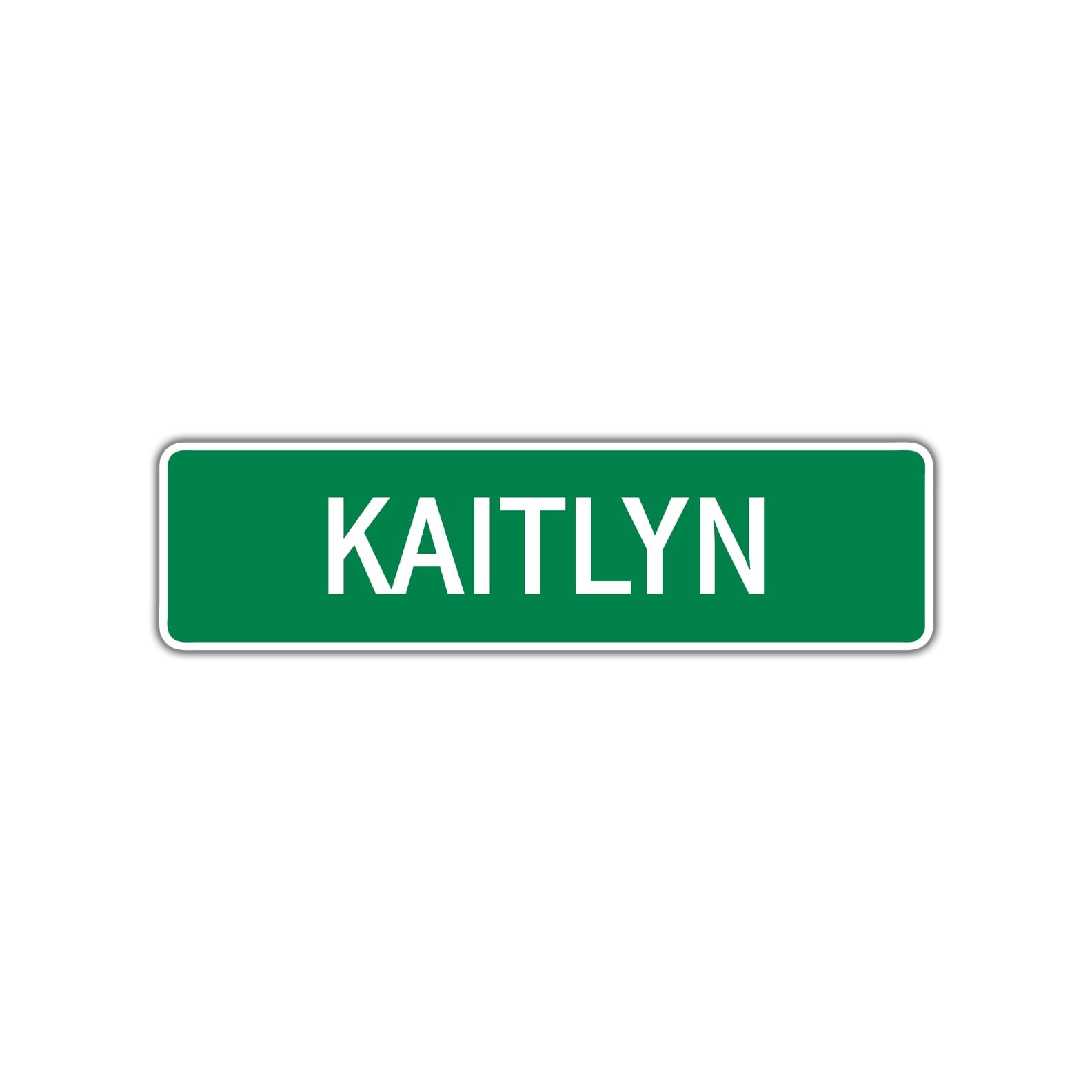 Kaitlyn Girls Children Name Indoor Outdoor Letter Printed Label Wall ...