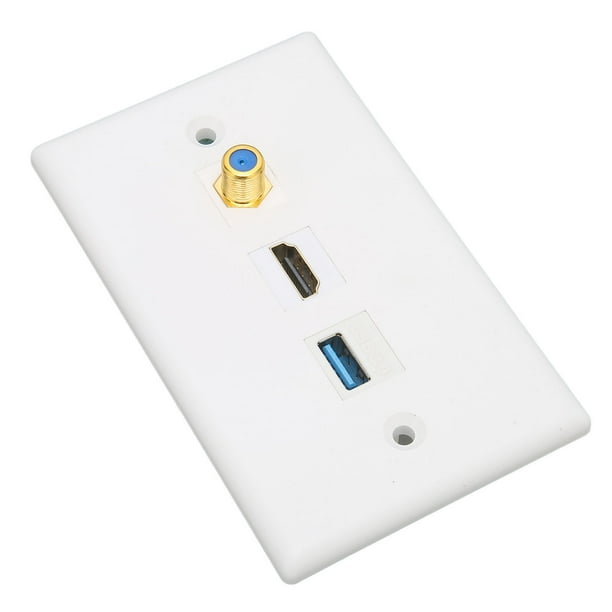 Placa de pared USB, interfaz multimedia HD Ethernet Interfaz multimedia ...
