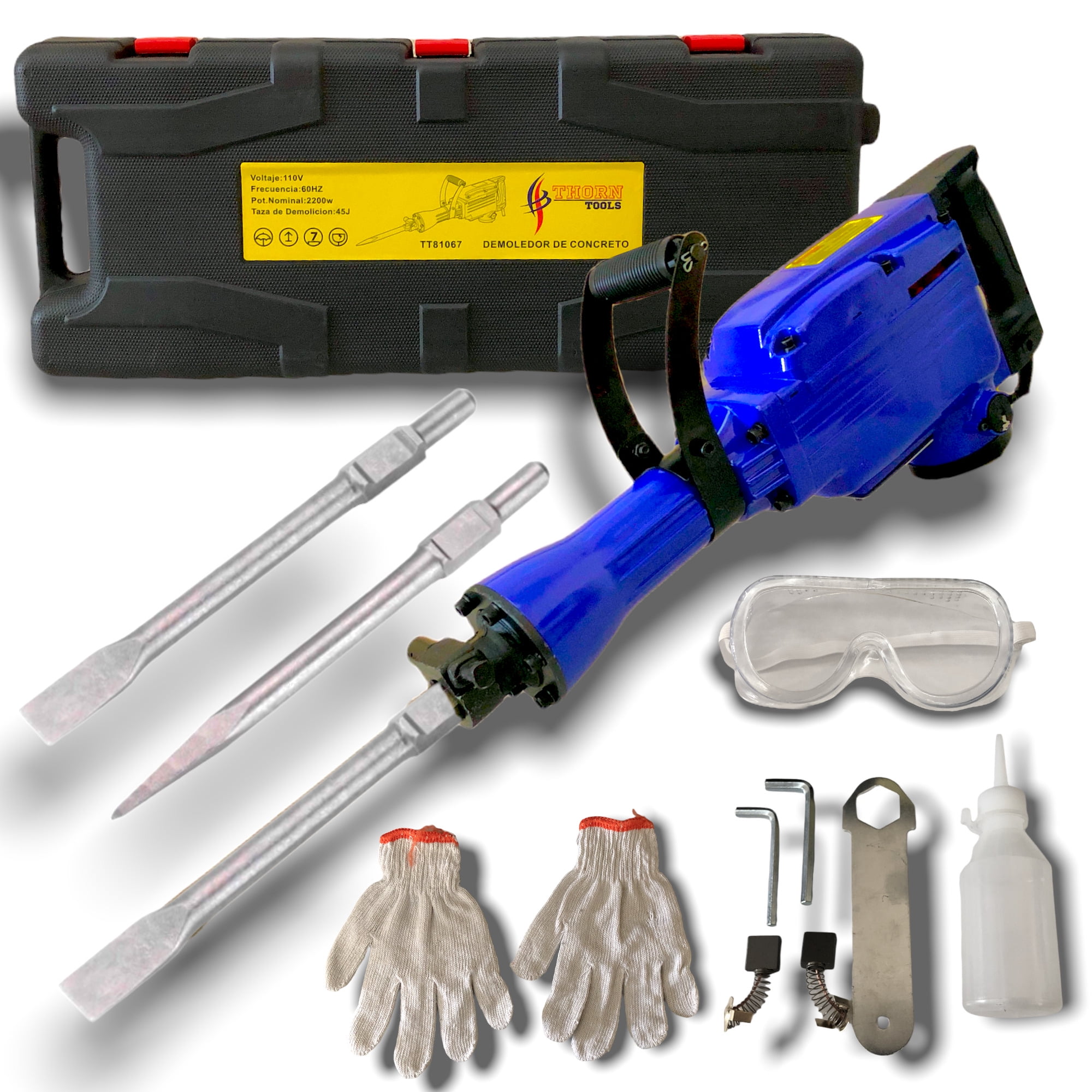 Demoledor Rompedor De Concreto THORN TOOLS 110v Uso RUDO TT81067 ...