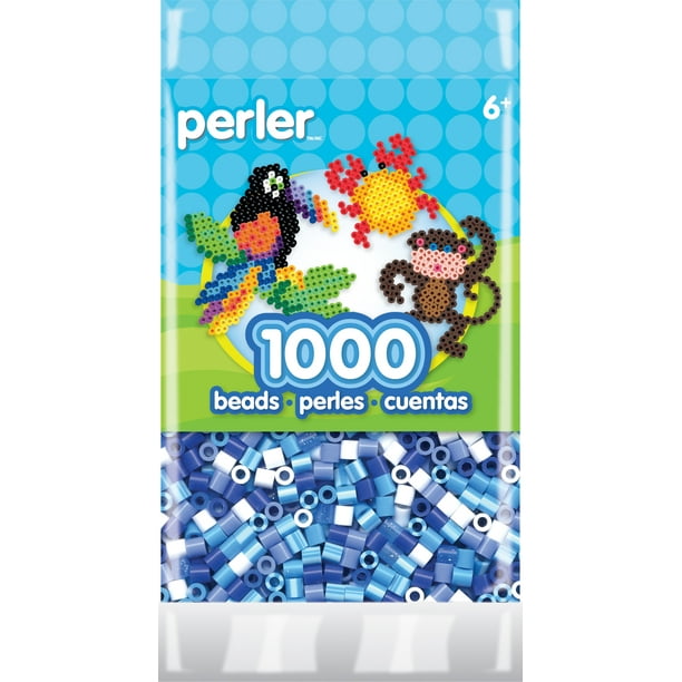 Perler Striped Beads 1,000/Pkg - Jewel Tone Blue - Walmart.com
