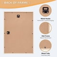 11x14 Picture Frame, OAK Wood Photo Frame 8x10 with Mat or 5x7 with 2 ...