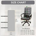 Quilted Reversible Office Chair Slipcover Water Dining Chair Cover Desk ...