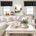 Black Faded Stripes Valance Curtain 1 Panel, Modern Abstract Art ...
